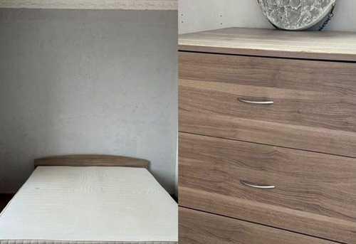 Кровать с матрасом и комод Todalen IKEA