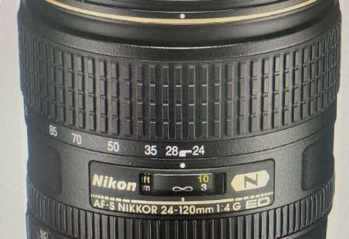 Объектив nikon, AF-S nikkor 24-120mm f/4G ED VR
