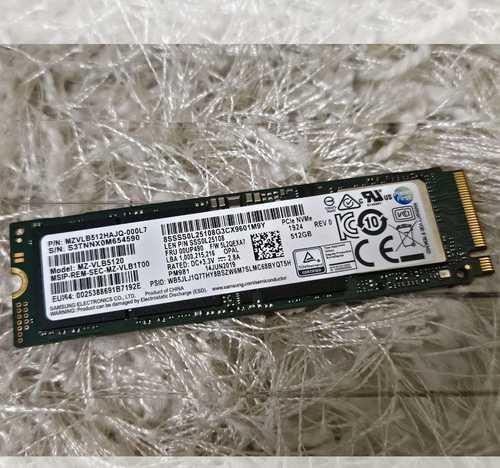 SSD M.2 Samsung PM981 -512GB (970 EVO)