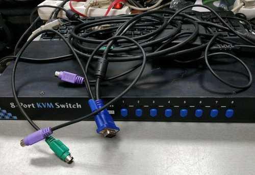 8-port KVM switch переключатель