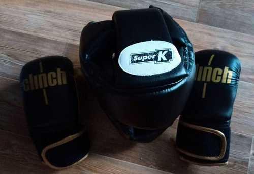 Боксерские перчатки 6 oz и шлем M