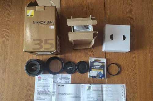 Объектив Nikon 35 mm f1.8 G Nikkor AF-S DX