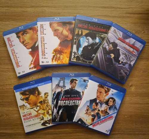 Миссия невыполнима 1-7 с Допами blu ray