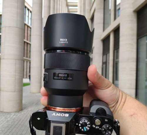 Sony A7R объектив Meike 85 mm 1.8 STM