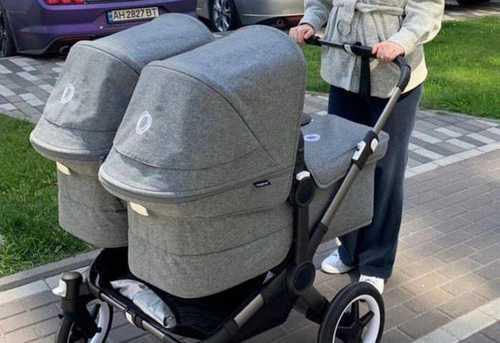 Bugaboo donkey 5 twin grey melange