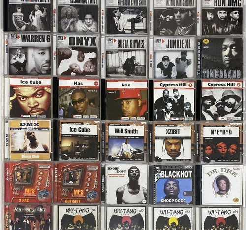 Mp3 audio-cd, rap, rock, metal, jazz