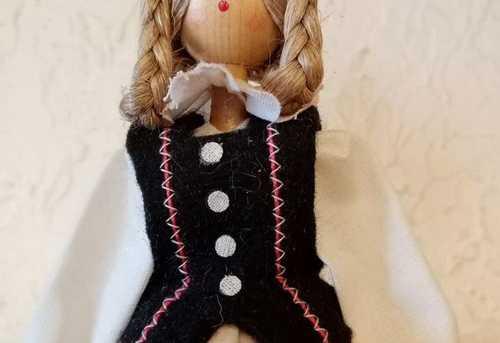 Кукла винтажная деревянная польская. Лот 26