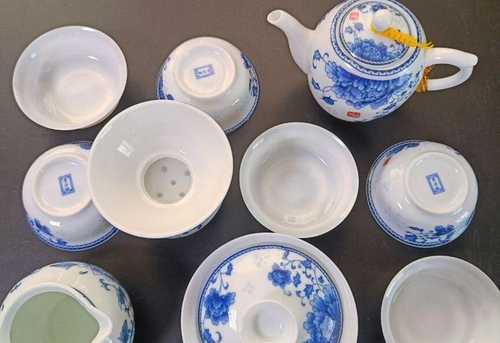 Фарфоровый китайский чайный набор
