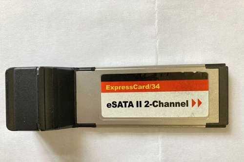 Контроллер ExpressCard/34 esata 2-Channel