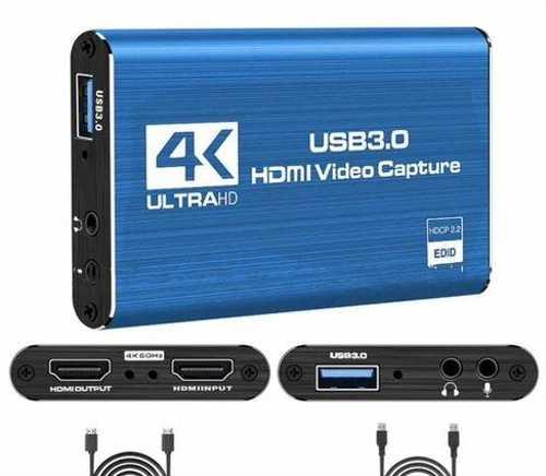 Карта видеозахвата hdmi USB 3.0 Ultra HD 4K 1080P