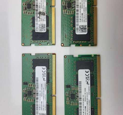 Sodimm ddr5 8gb 4800 - (4 штуки по 8) 16gb 32gb