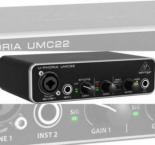 Звуковая карта behringer umc22