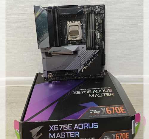 X670E aorus master   ryzen 7800x3d комплект