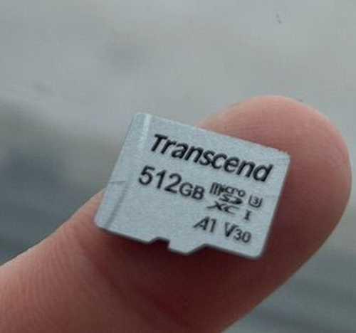 Карта памяти micro sd 512 Transcend