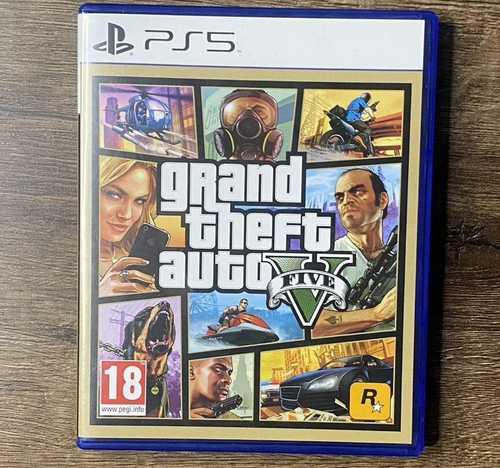 GTA 5 \ Grand Theft Auto 5 диск с игрой для PS5