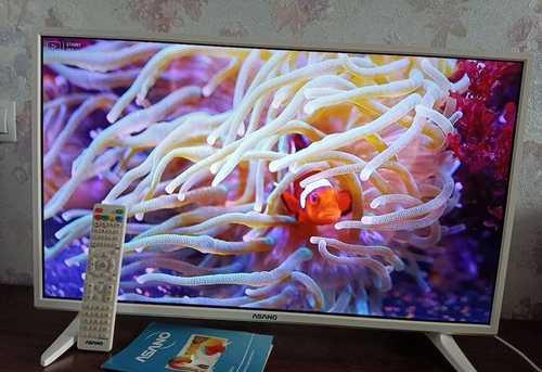 Белый 32" DVB-T2 Телевизор Asano 32LH1011T LED