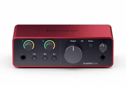 Звуковая карта focusrite Scarlett Solo 4th Gen