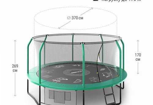 Батут unix Line supreme game 14 ft (green)