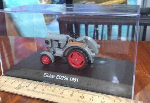 Модель трактор Eicher ED25/2 1951 hachette 1:43