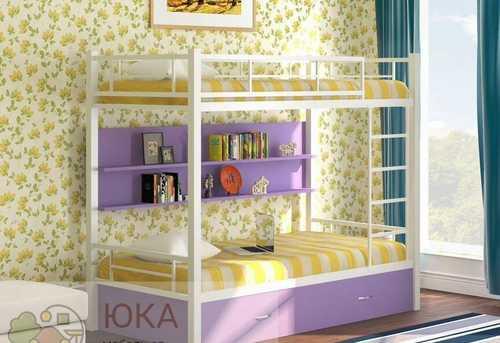 Двухъярусная кровать "Венеция 80" Фиолет