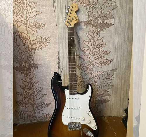 Электрогитара squier affinity stratocaster brown