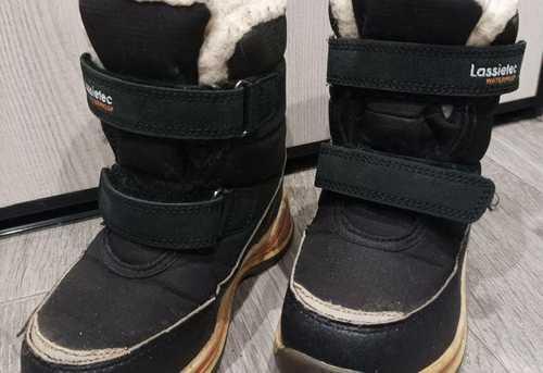 Зимние чёрные ботинки Lassie 27р