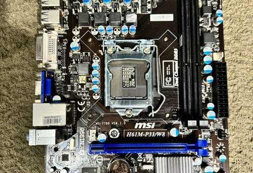 Материнская плата MSI H61M-P31/W8 LGA1155