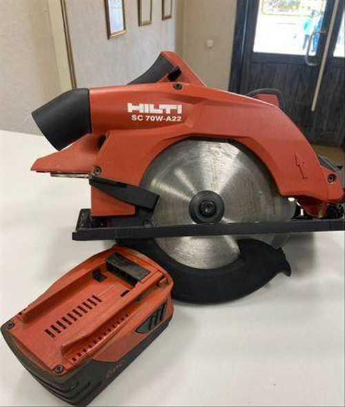 Аккумуляторная циркулярная пила Hilti SC 70w-a22