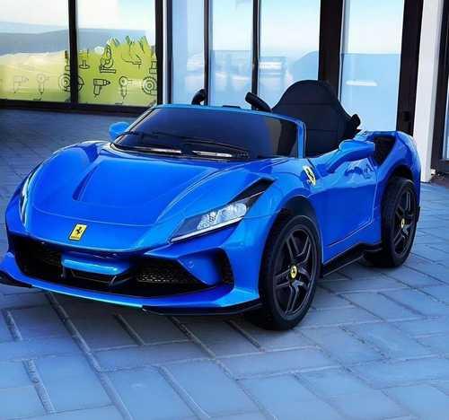 Детский электромобиль Ferrari F8 Blue