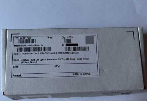 Трансивер Huawei qsfp-40G-LR4-Lite (02311YVB)