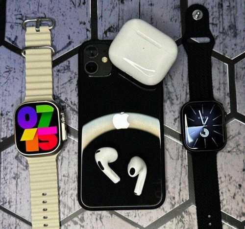 AirPods 3   Apple watch 9 Mini (Набор 2в1)