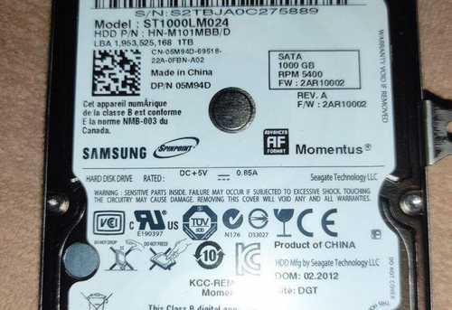 Жесткий диск Samsung для ноутбука 1000 GB