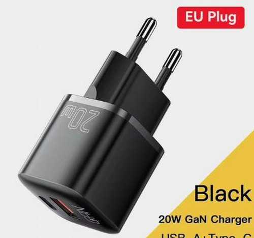 Essager 20 Вт GaN USB Type C/USB QC 3.0