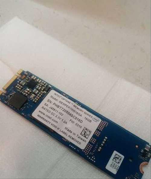 SSD диск Intel optane memory