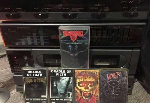 Аудиокассеты с записью метал metal рок rock