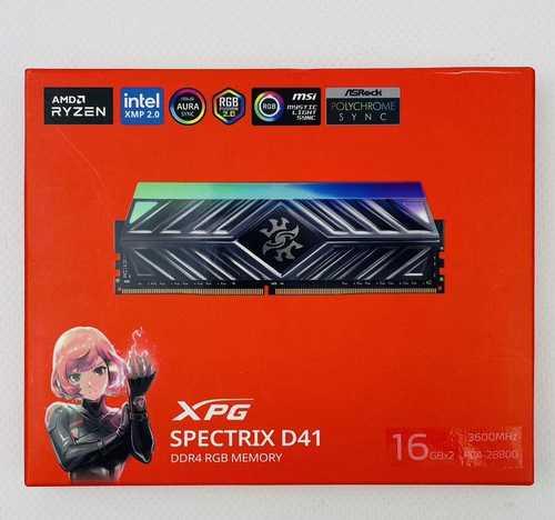 RAM DDR4 XPG Spectrix RGB 32GB (2x16GB) 3600 MHz