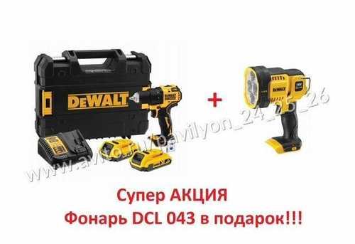 Дрель аккум dewalt DCD708S2T + DCL 043