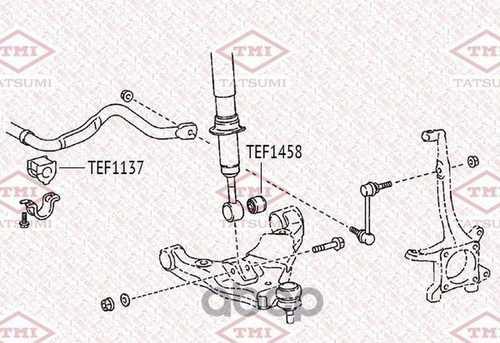 Втулка стабилизатора tatsumi TEF1137 toyota Lan