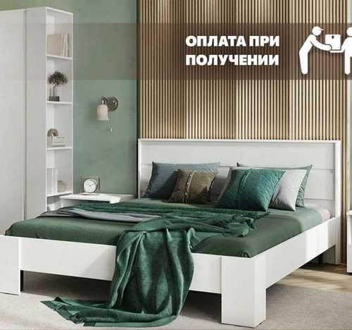 Кровать 160х200 белая Хелен кр 03