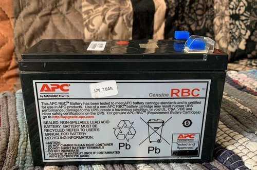 Аккумулятор для ибп APC 12v7.0Ah