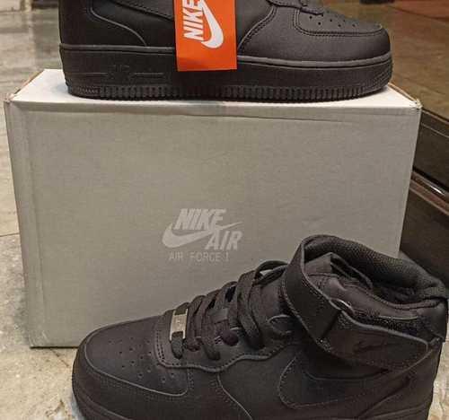 Кроссовки зимние с мехом Nike Air Force 1 Mid