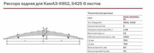 Подрессорник камаз прицеп