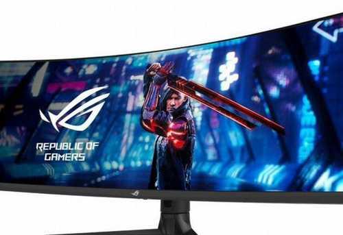 Монитор asus ROG Strix XG49WCR 49, черный 90lm08i0