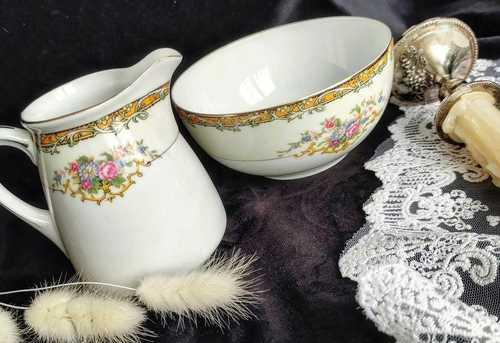 Молочник сахарница Noritake Япония 20-30 годы