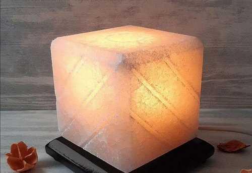 Солевая лампа куб