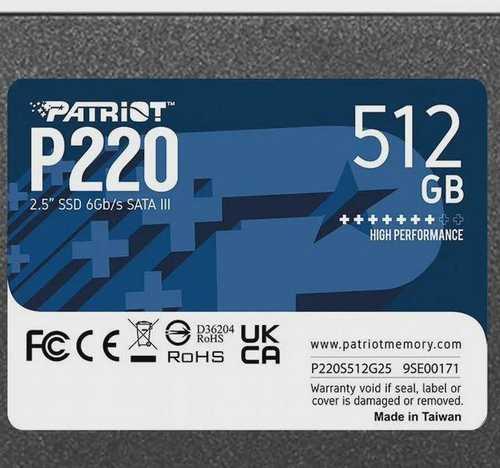 Твердотельный накопитель (SSD) Patriot P220S512G25