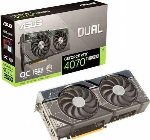 Видеокарта Asus GeForce RTX 4070 Ti super dual