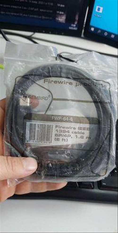 Кабель Firewire ieee 1394 6P/4P 1.8 м gembird