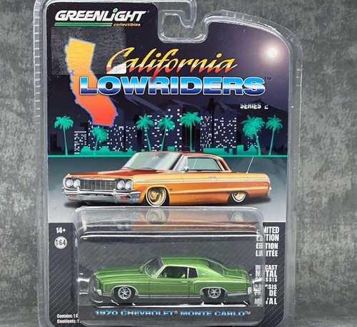 Модель chevrolet monte carlo 1970 1/64 greenlight