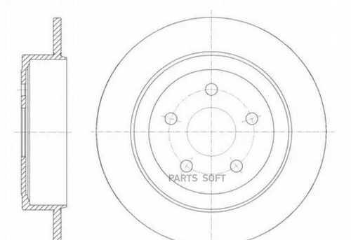 Remsa 690200 6902.00 диск тормозной задний\ Chrysl